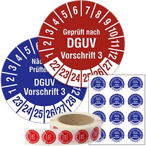 Inspection Labels According to Regulations