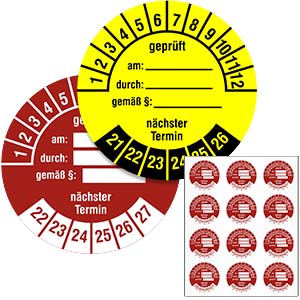 Safety Inspection Labels