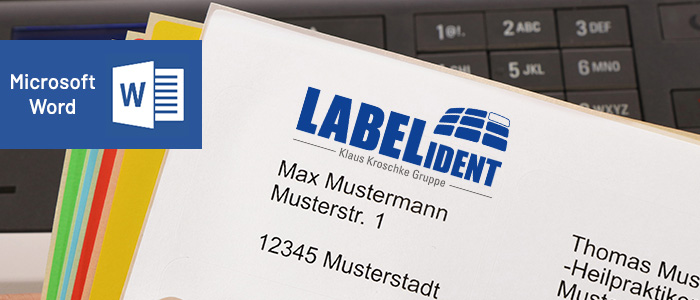 Etiketten Vorlagen und Schablonen von Labelident